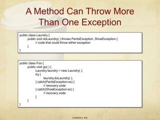 14b exceptions | PPTX | Programming Languages | Computing