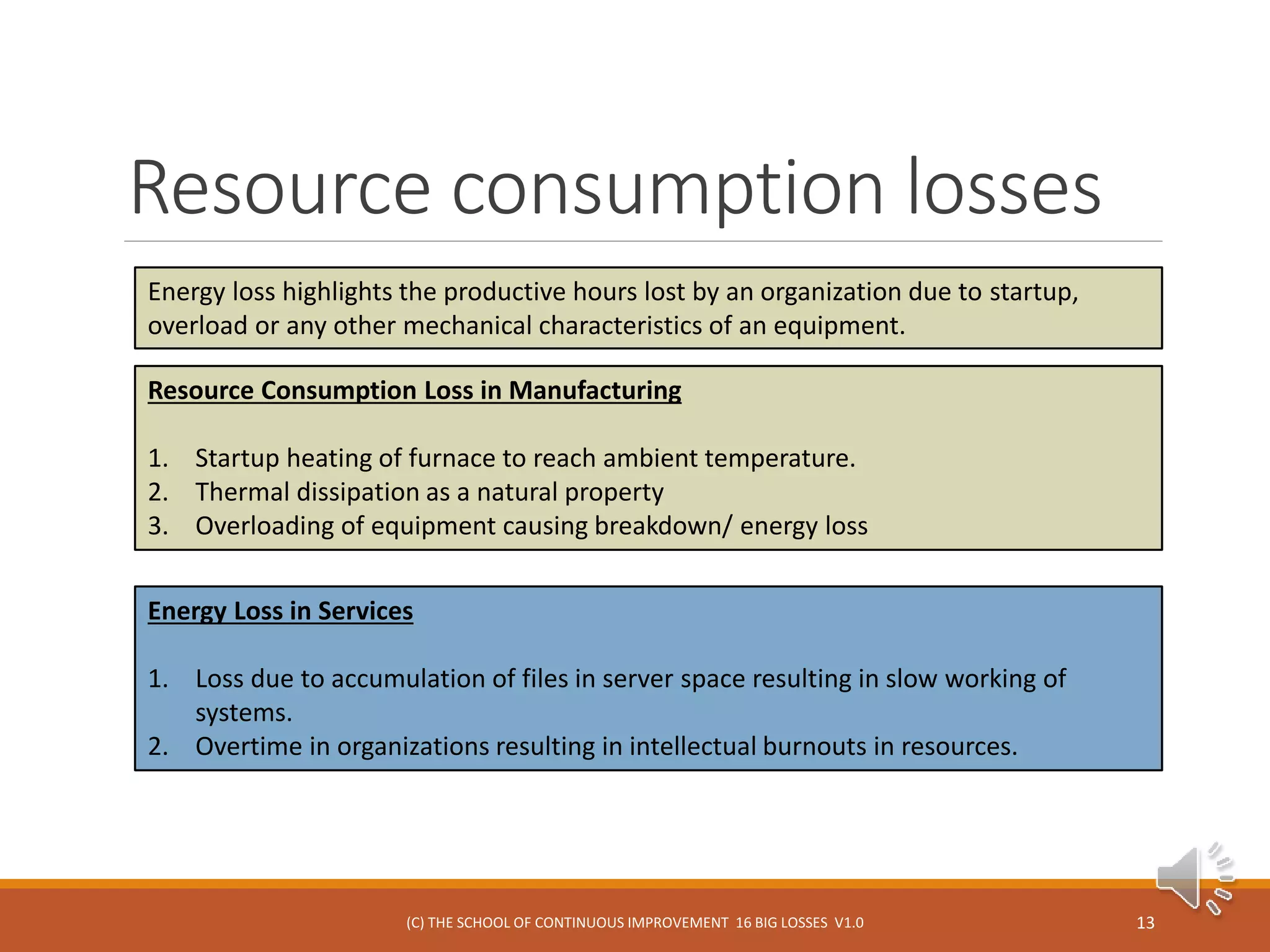 16 big losses for manufacturing and services | PPTX