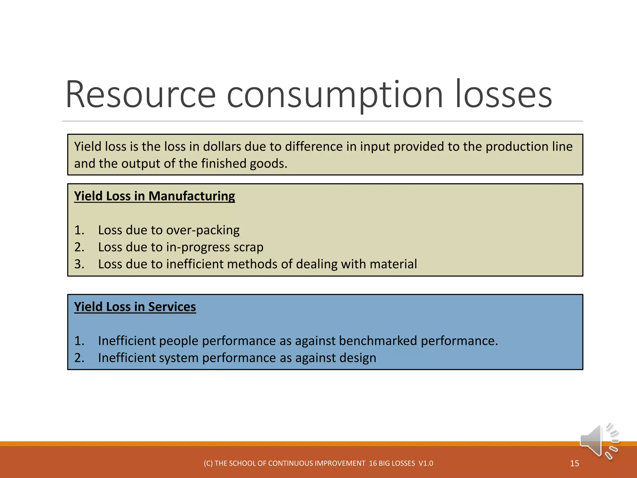 16 big losses for manufacturing and services | PPTX
