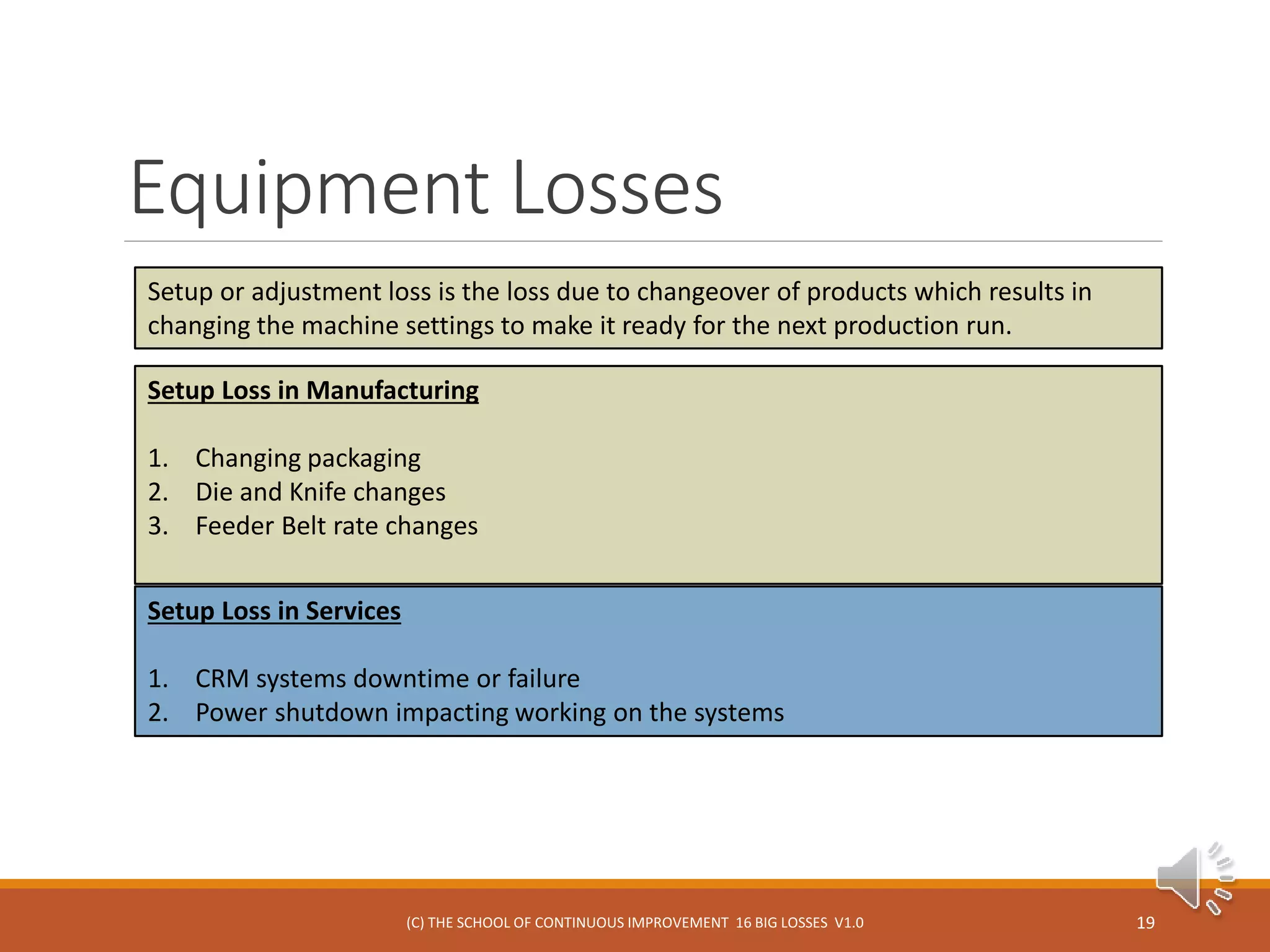 16 big losses for manufacturing and services | PPTX