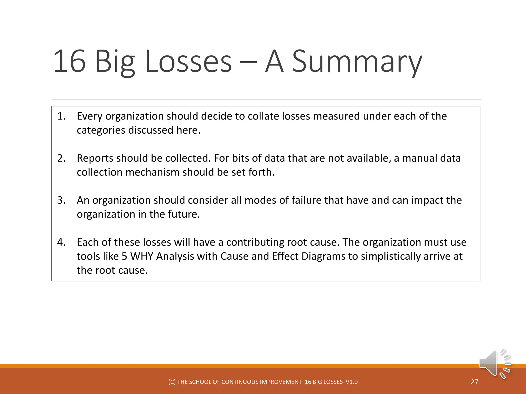16 big losses for manufacturing and services | PPTX