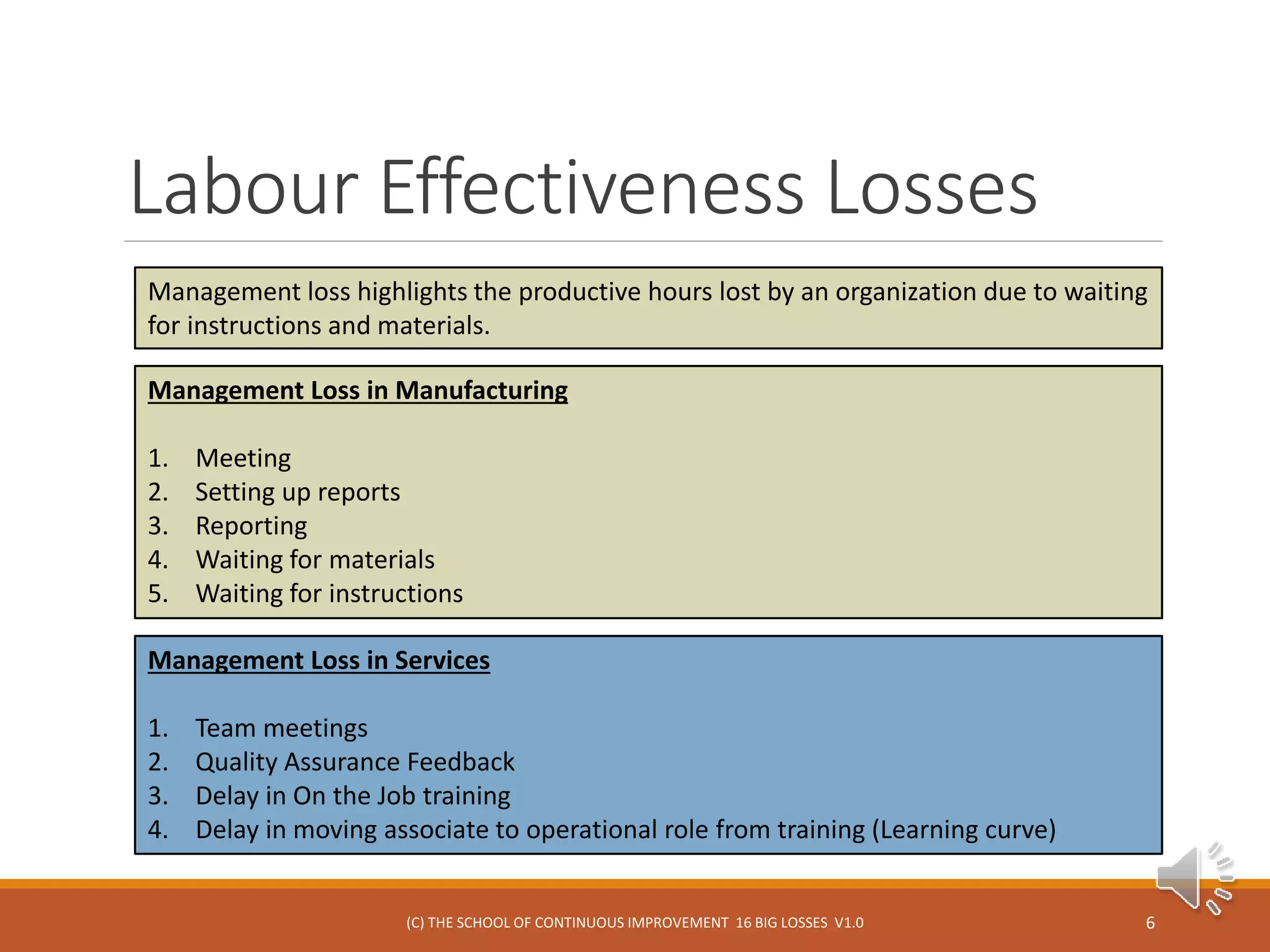 16 big losses for manufacturing and services | PPTX