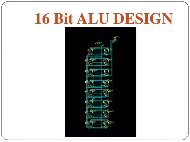 16 bit alu vlsi