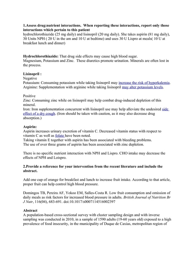 Case Study Type 1 Diabetes | PDF