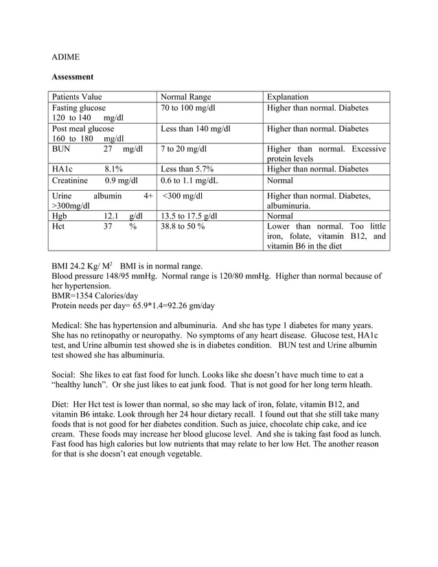Case Study Type 1 Diabetes | PDF