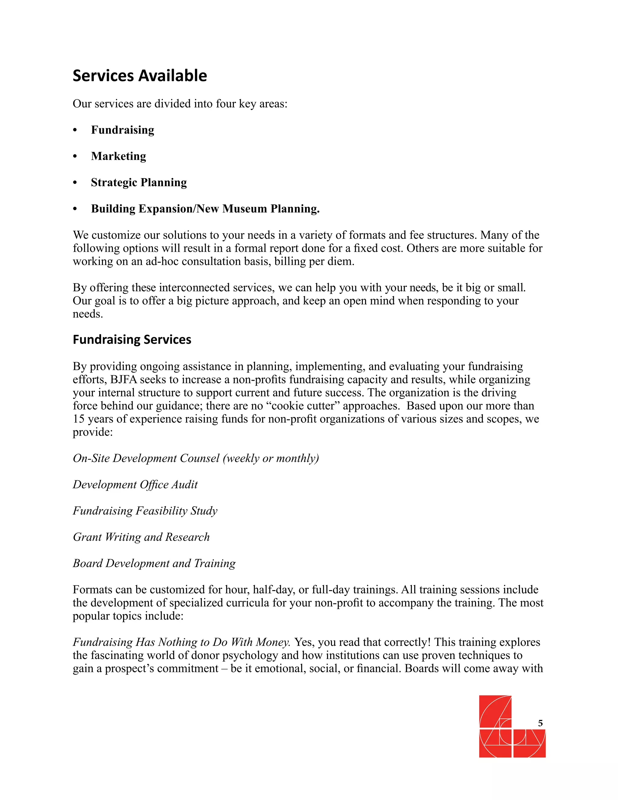 2 - Brian J Fair - Services and Client Experience - PFP - 1-14-16 | PDF