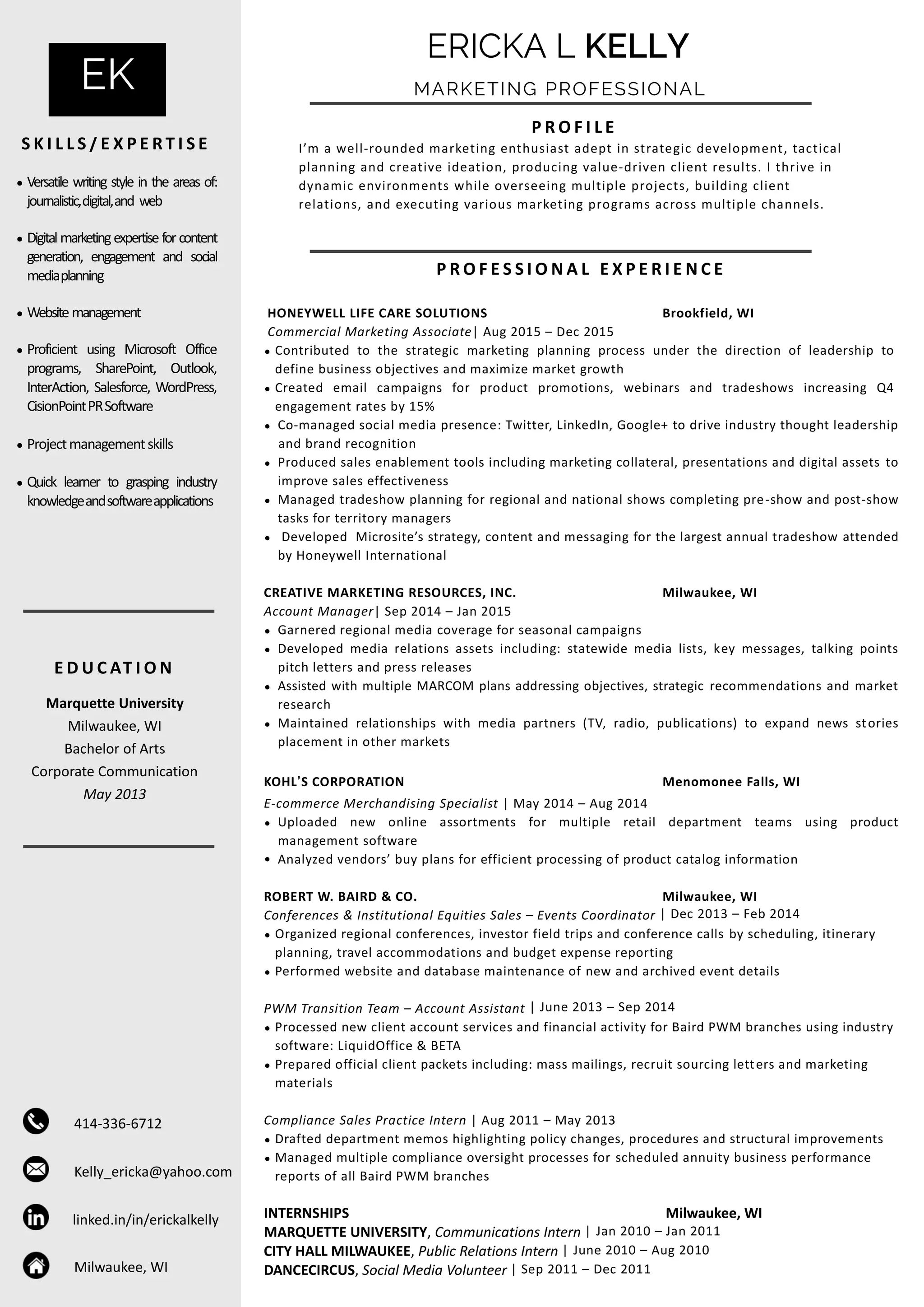 Ericka L Kelly_Resume | PDF