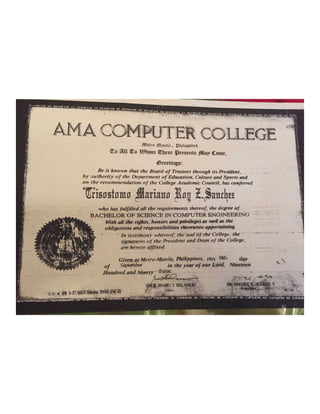 College diploma | PDF