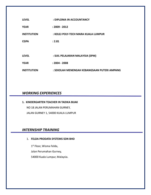 Noor Alia CV | PDF
