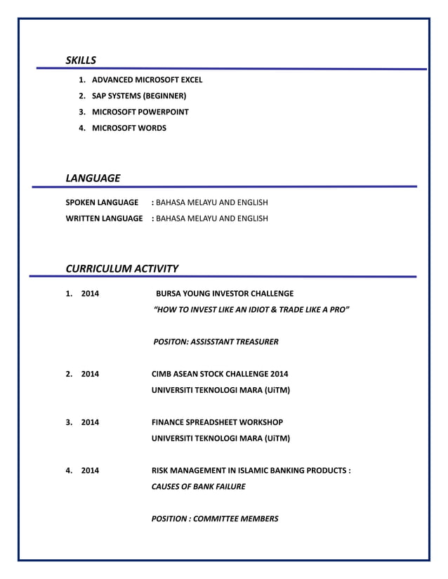 Noor Alia CV | PDF