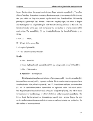 16 chapter 5 pharmaceutical formulation and its evaluation | PDF