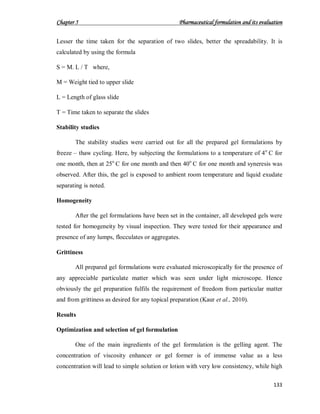 16 chapter 5 pharmaceutical formulation and its evaluation | PDF