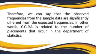 nferential Statistics - Non-parametric test (Chi Square Test) | PPTX