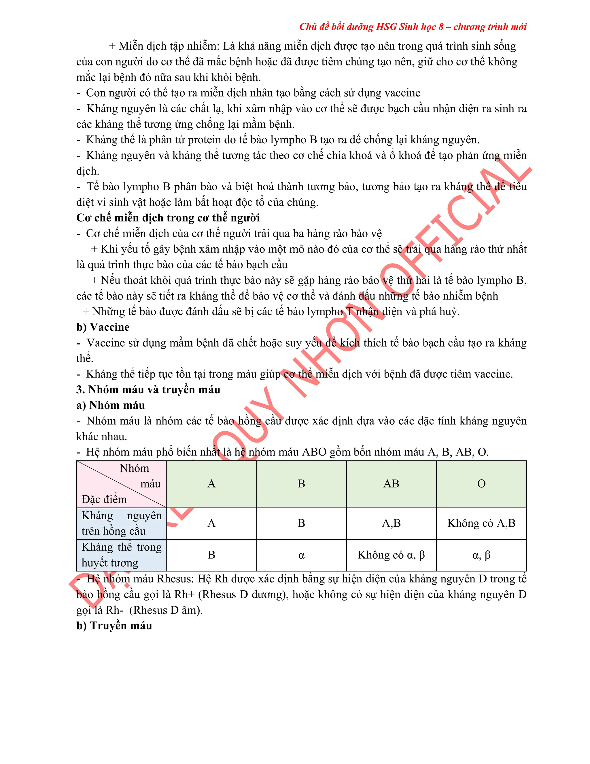 16 CHUYÊN ĐỀ BỒI DƯỠNG HỌC SINH GIỎI KHOA HỌC TỰ NHIÊN 8 CHƯƠNG TRÌNH MỚI - PHẦN SINH HỌC (CÓ ...