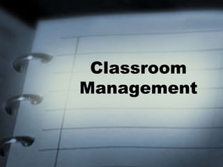 16 Classroom management.ppt