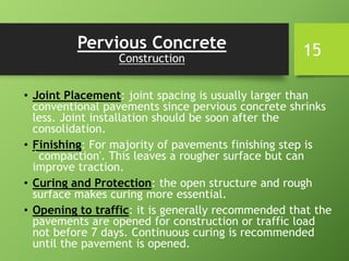porous and previous roads | PPT