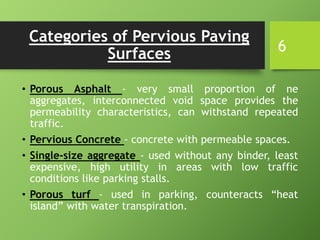porous and previous roads | PPT