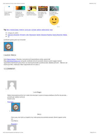 Come migliorare la vista in modo semplice e naturale | PDF | Eye and Vision Conditions ...