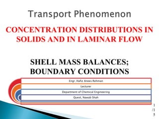 16 concentration distributions in solids and laminar flow | PPT