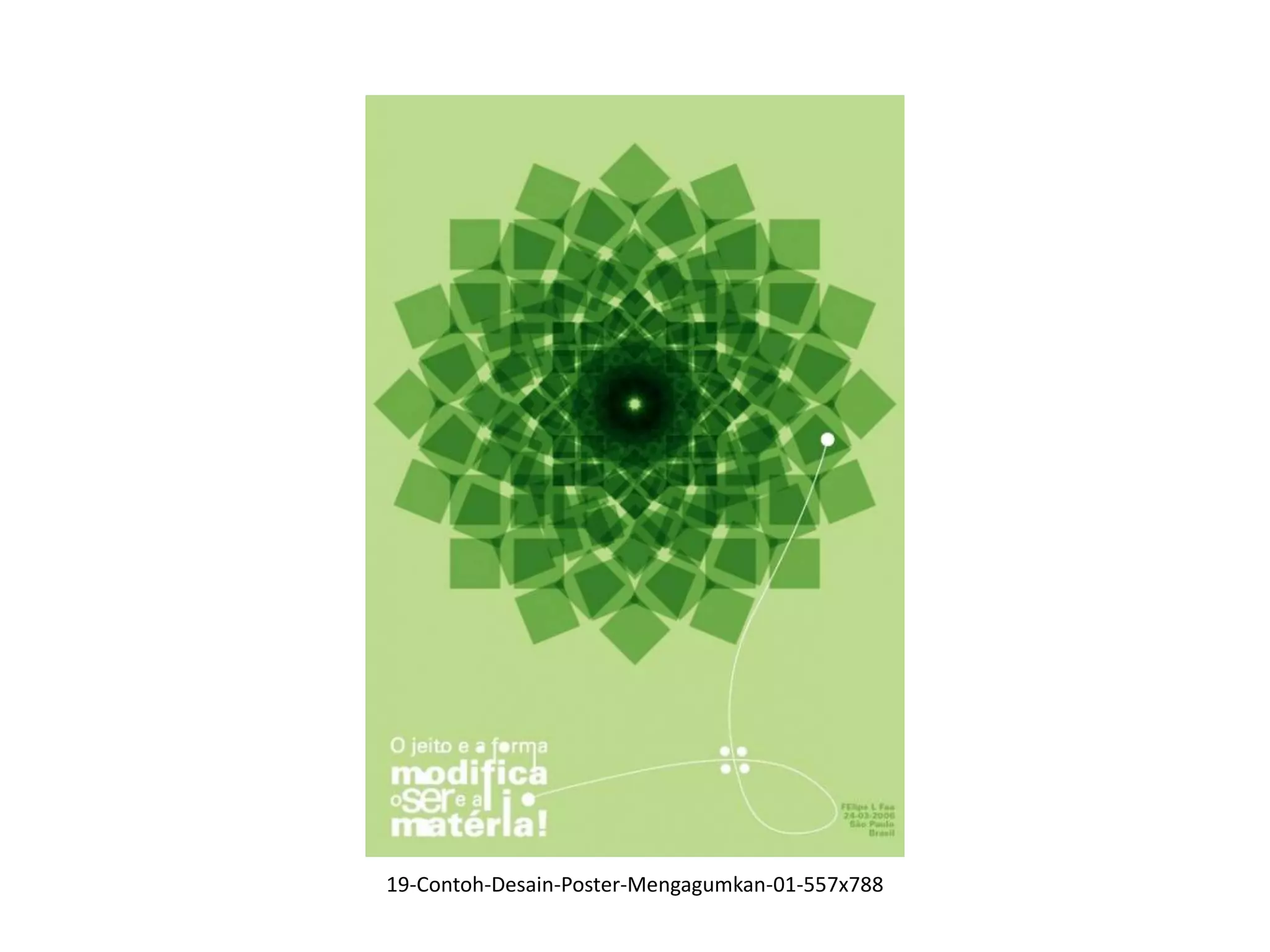 16 contoh poster dengan desain mengagumkan | PPTX