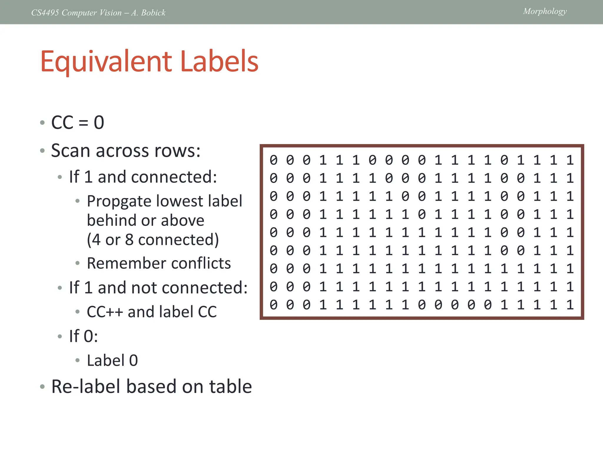 Binary images and Morphology - Computer Vision | PDF