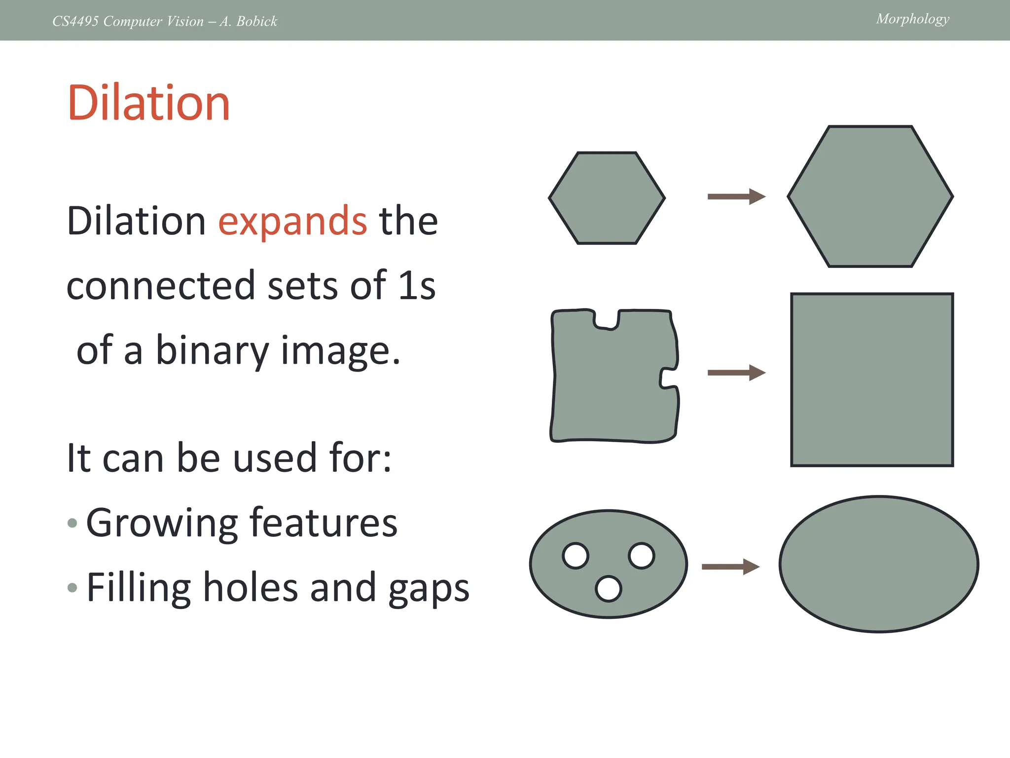 Binary images and Morphology - Computer Vision | PDF