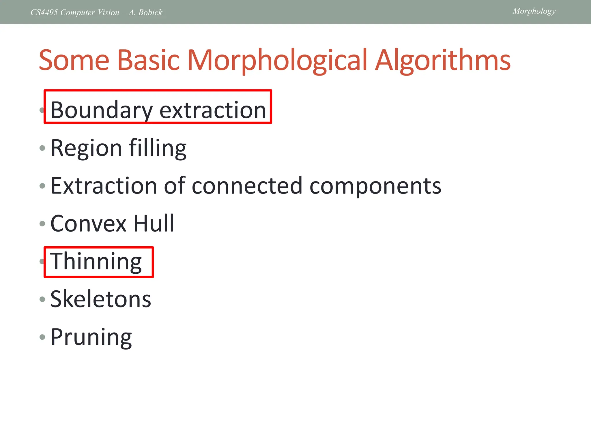 Binary images and Morphology - Computer Vision | PDF