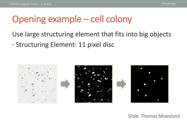 Binary images and Morphology - Computer Vision | PDF