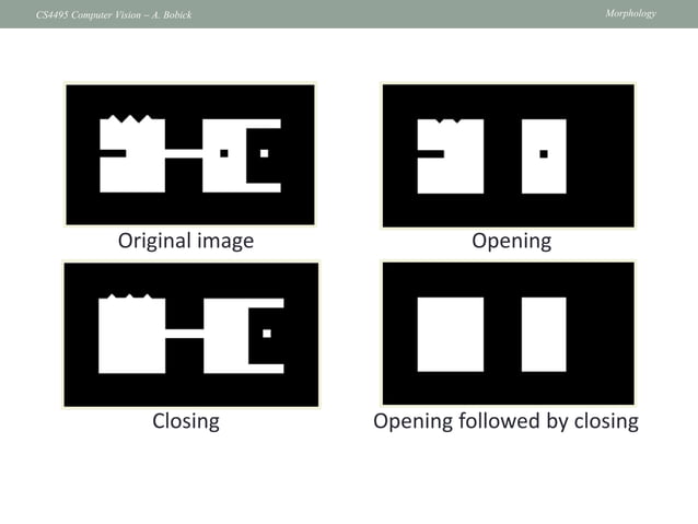 Binary images and Morphology - Computer Vision | PDF