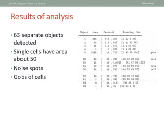 Binary images and Morphology - Computer Vision | PDF