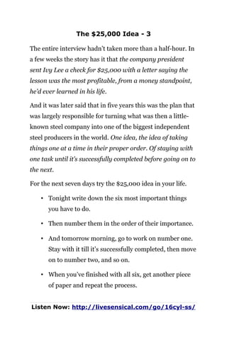 The $25,000 Idea | PDF