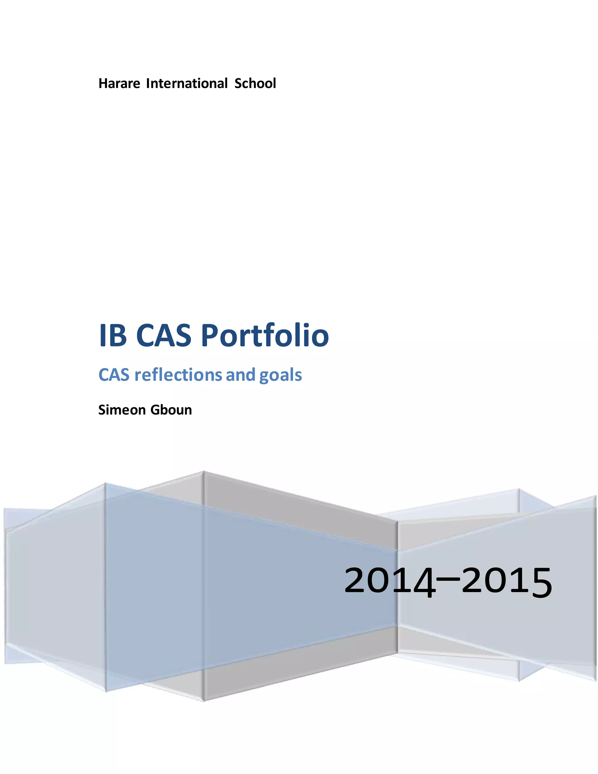IB CAS Portfolio | DOCX