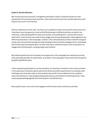IB CAS Portfolio | DOCX
