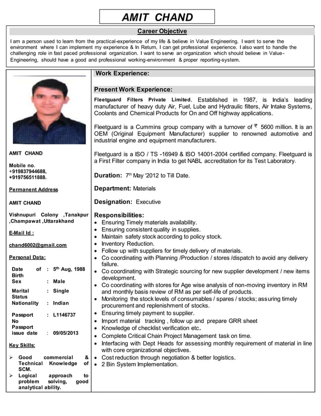 Amit _Updated Resume | PDF