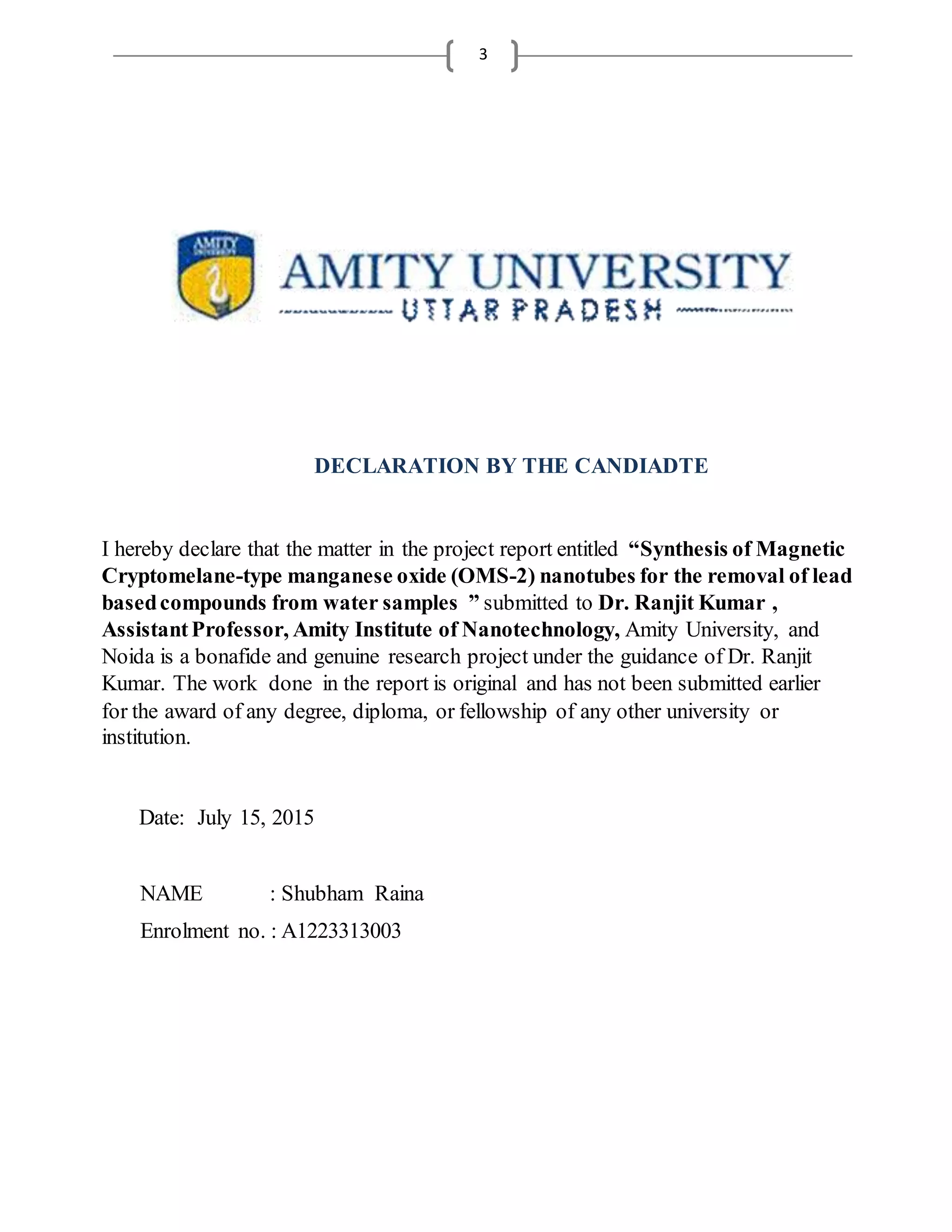 Ntcc report final report shubham | DOCX