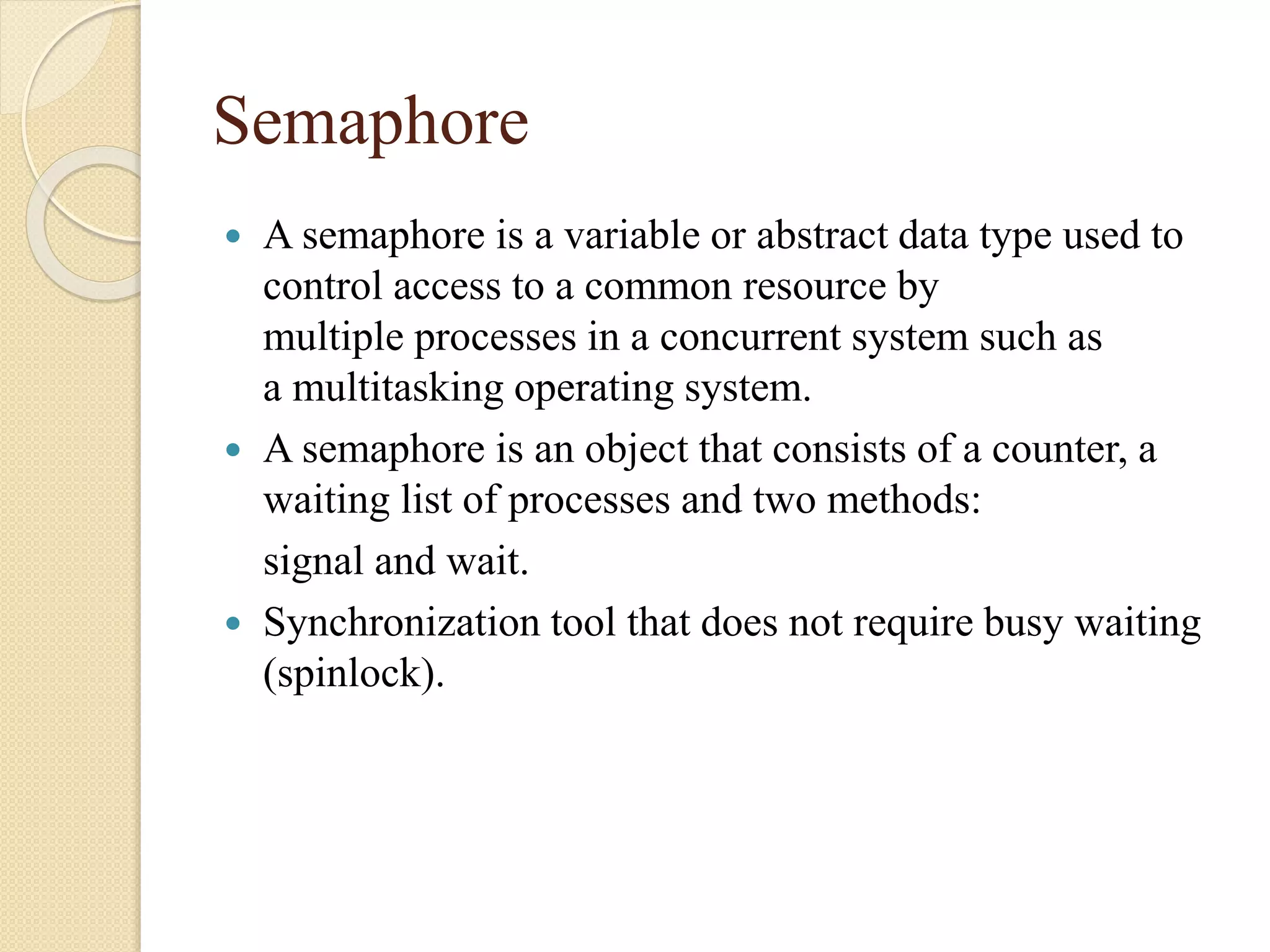 Semophores and it's types | PPTX | Programming Languages | Computing
