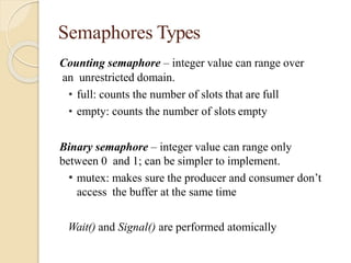 Semophores and it's types | PPTX | Programming Languages | Computing