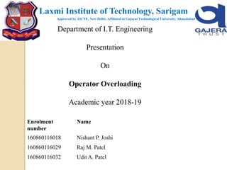 operator overloading | PPT