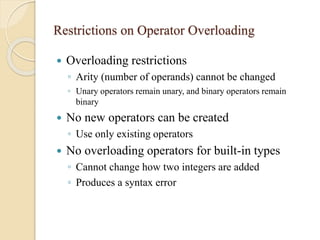 operator overloading | PPT