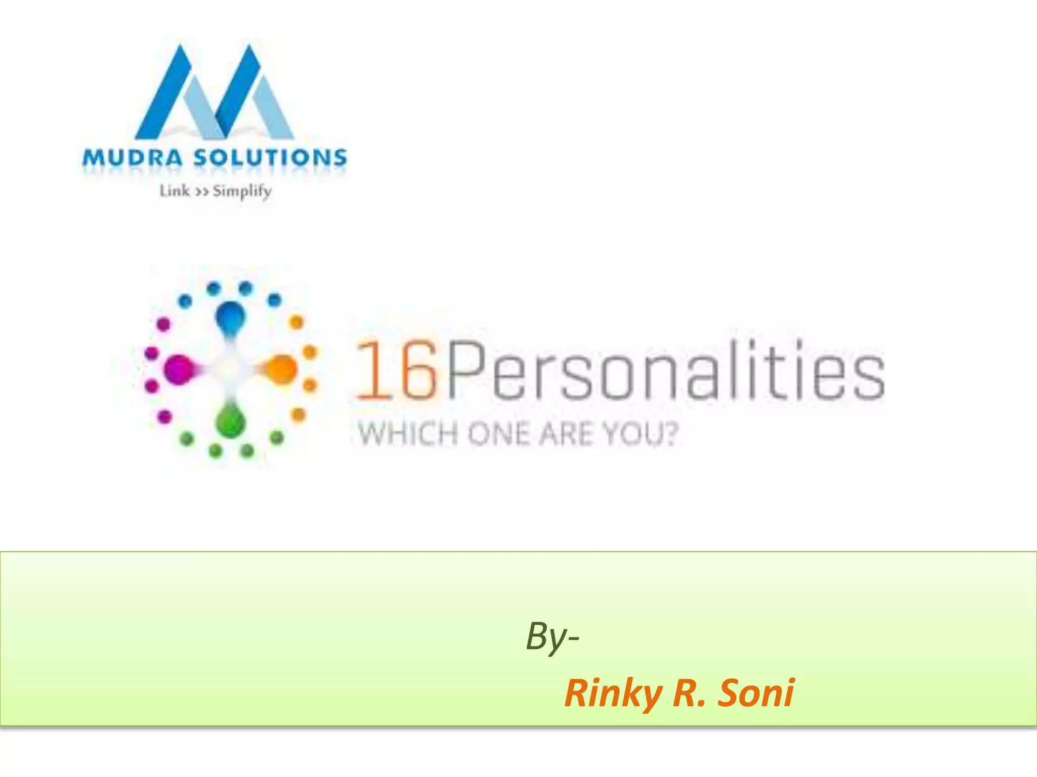 16 different personality types | PPTX