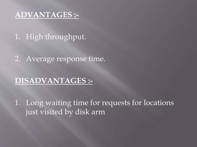Disk Scheduling Algorithm In Operating System Pptx Operating