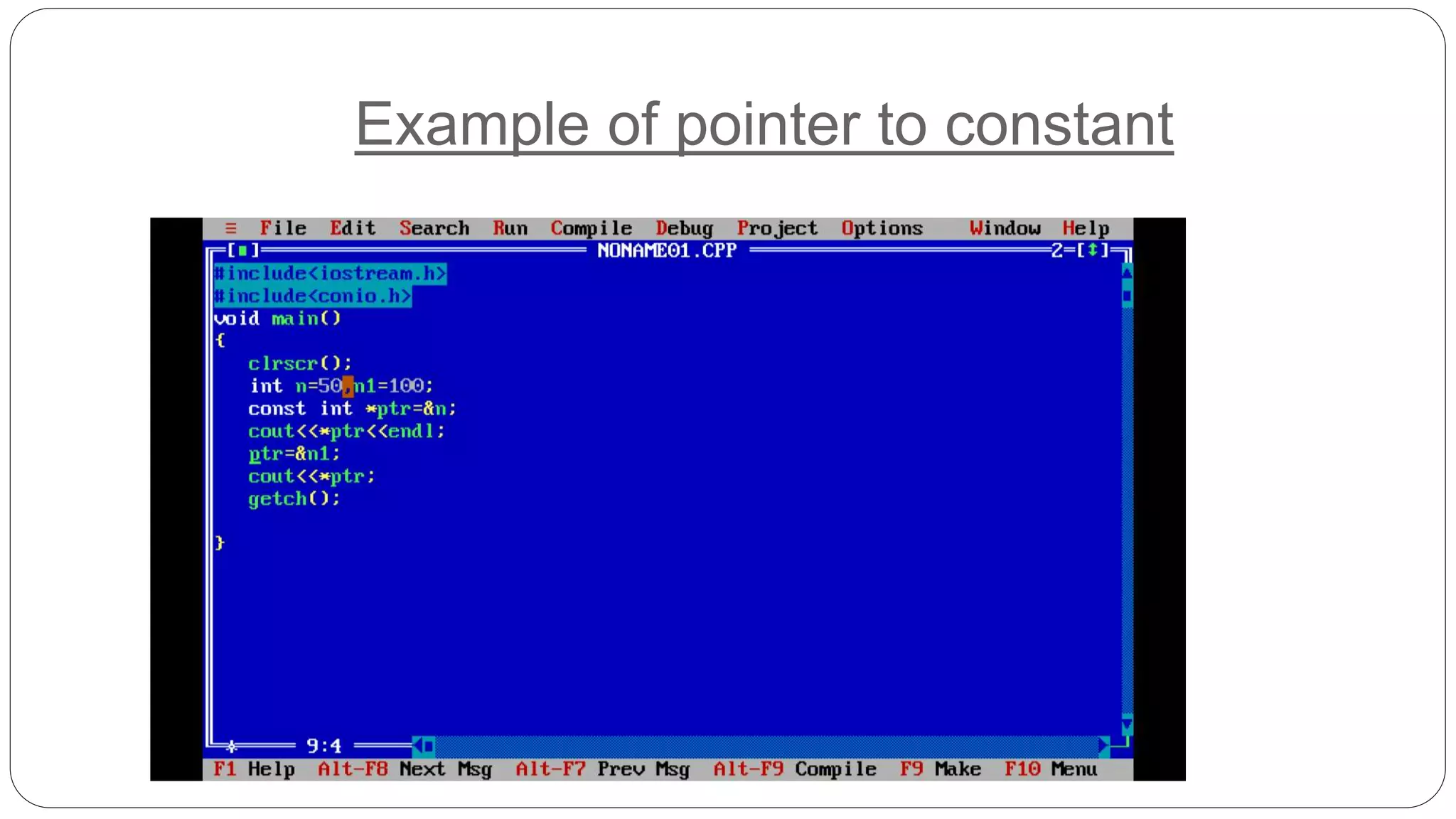 Pointer Basics,Constant Pointers & Pointer to Constant. | PPT Pointer Basics,Constant Pointers & Pointer to Constant. | PPT