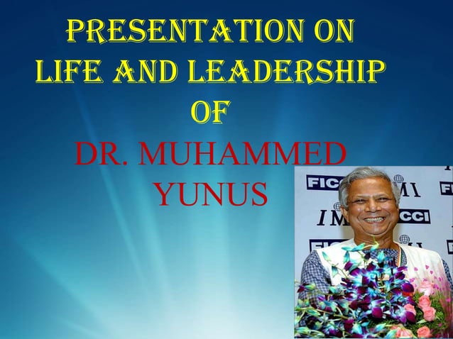 16 dr. muhammed yunus | PPT