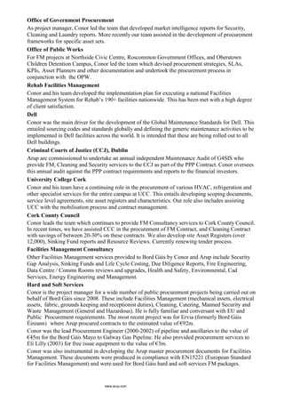 Cooney_Conor_FM CV_2 pg_Sept 2016 | PDF