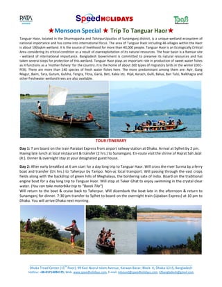 Tanguar Haor 2015 | PDF