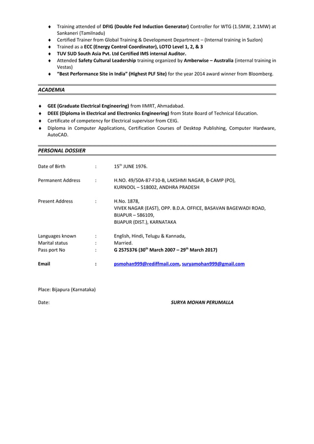 SuryaMohan_Resume_2015 | PDF