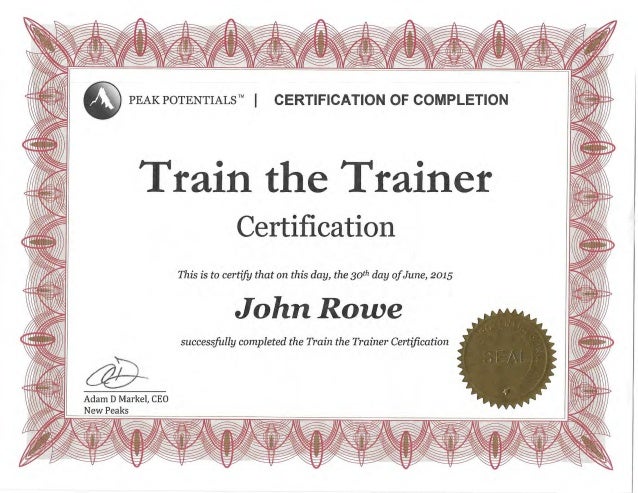 TTT Certificate