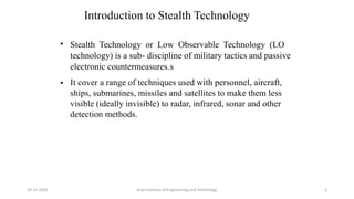 Stealth technology ppt | PPTX | Technology Industry | Industries
