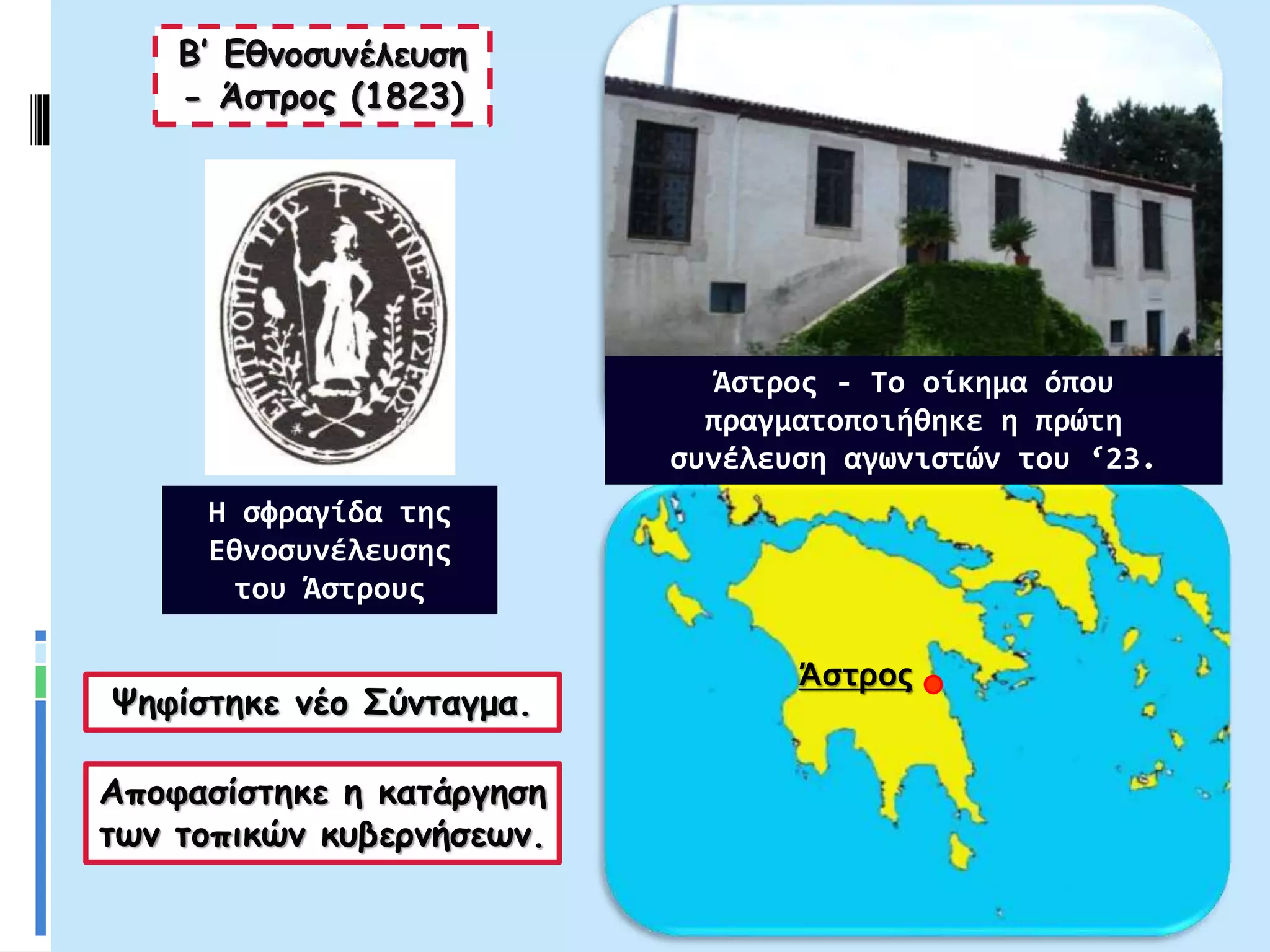 16. Οι Εθνοσυνελεύσεις και η πολιτική οργάνωση του Αγώνα | PPTX