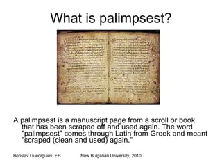 Conversion as semiotic mechanism for urban palimpsesting | PPT